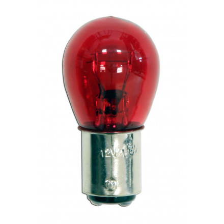 Ampoule Stop 2 Fils Rouge - 12V 21/5W Bay15d (x10)